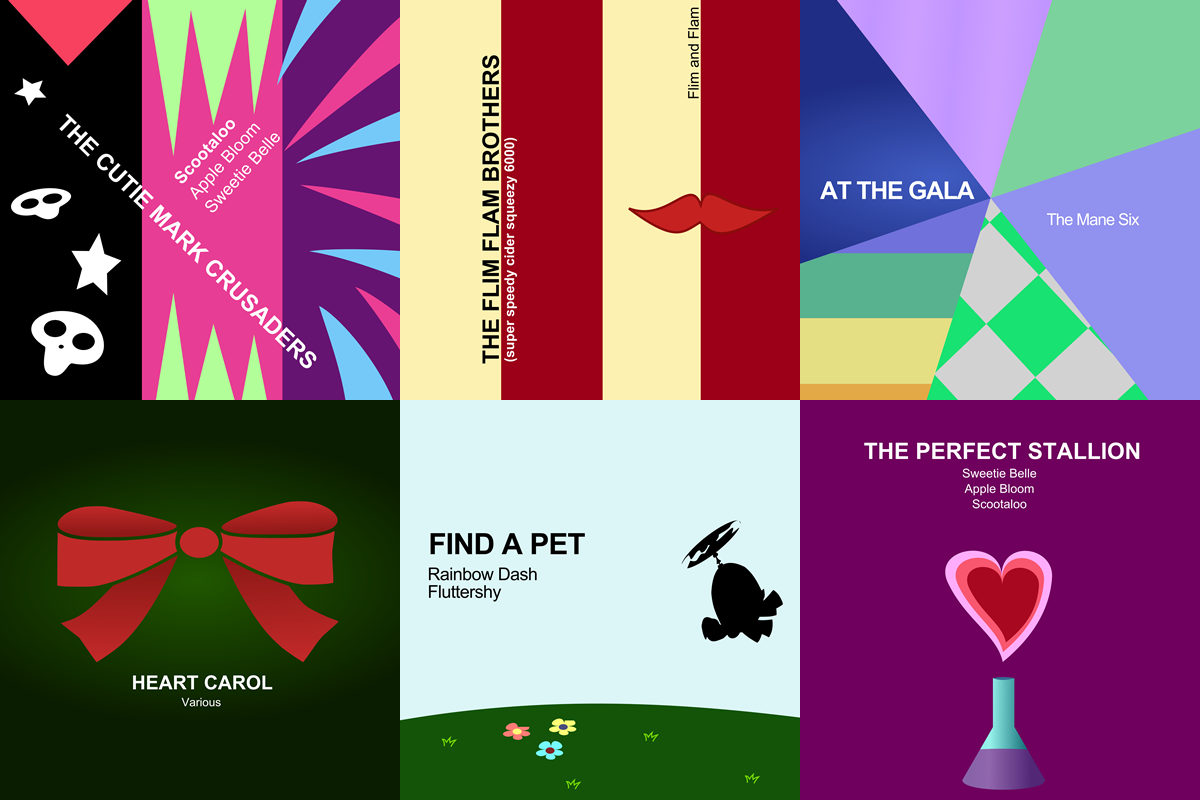 MLP:FiM Songs Album Covers Pack 2 by postcactus on DeviantArt