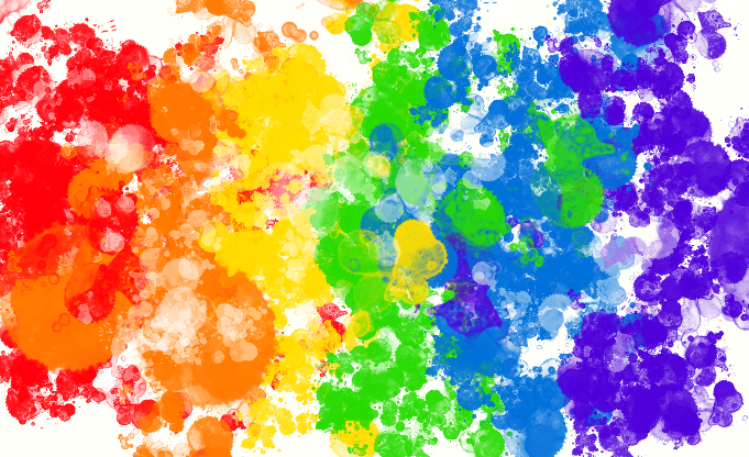 Rainbow Splatter Paint Experiment by Kyowell on DeviantArt