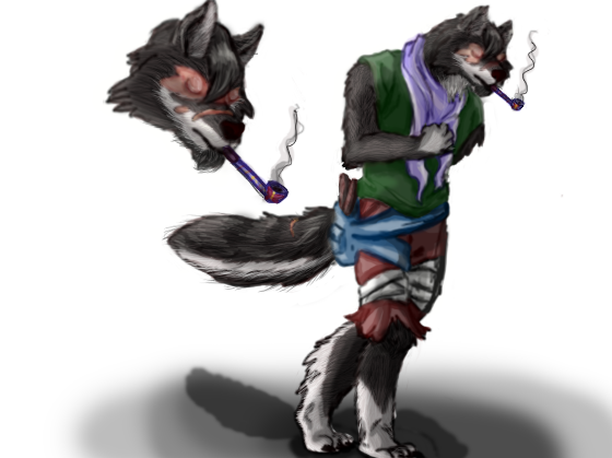 Anthro Loup by dragathe76 on DeviantArt