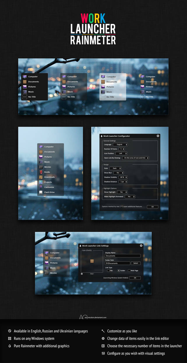 Work Launcher [1.3] by ActiveColors on DeviantArt