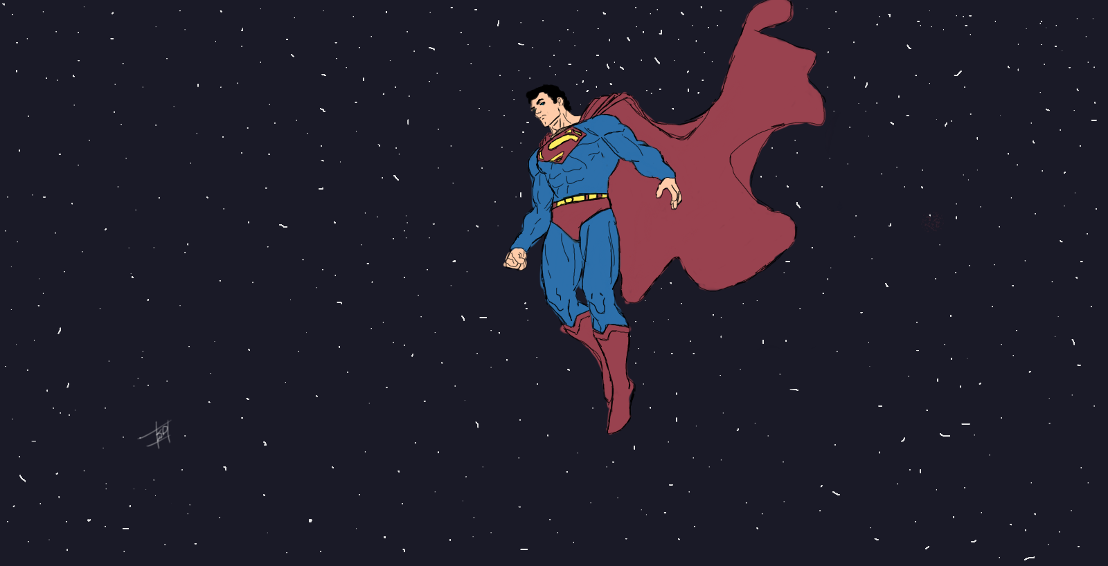 Superman in Space by IgorPontes11 on DeviantArt