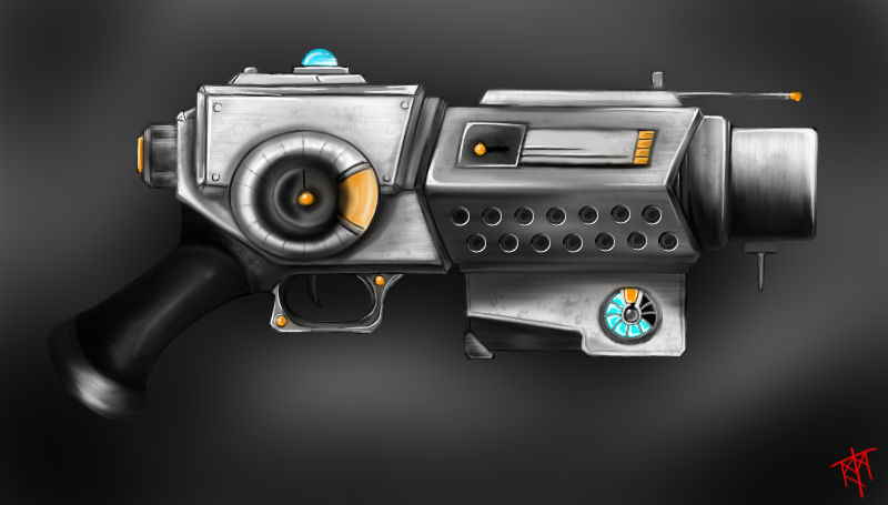 Sci Fi Gun by RyanMaddox on DeviantArt
