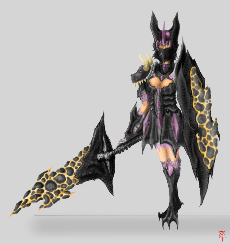 Dragon Lancer - Female by RyanMaddox on DeviantArt