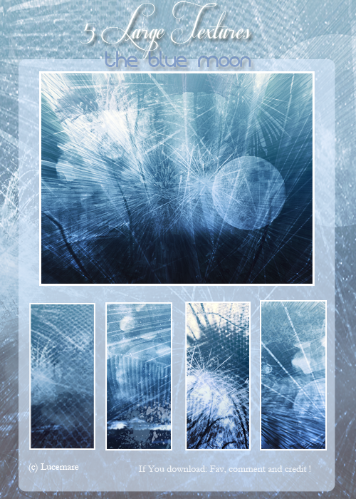 5 Large Textures The blue moon by lucemare on DeviantArt