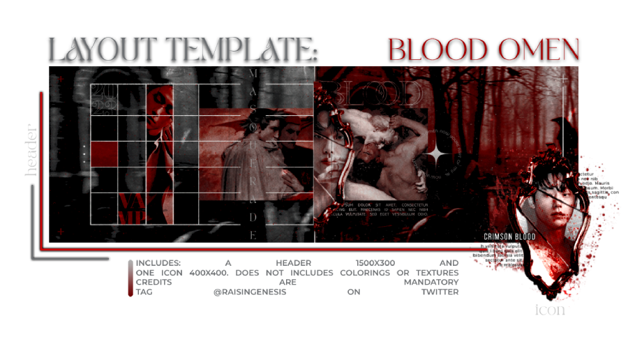 BLOOD OMEN LAYOUT TEMPLATE by raisingenesis on DeviantArt
