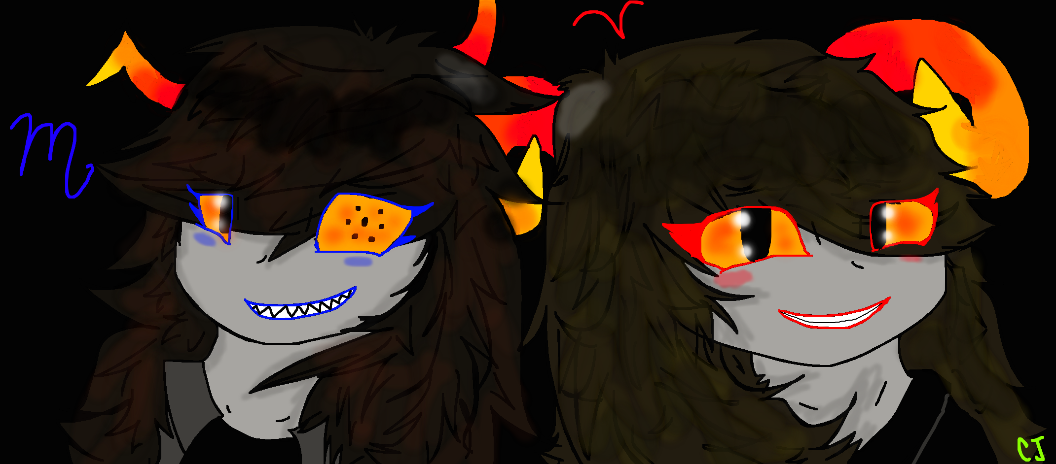 Vriska And Aradia by Uramaki on DeviantArt