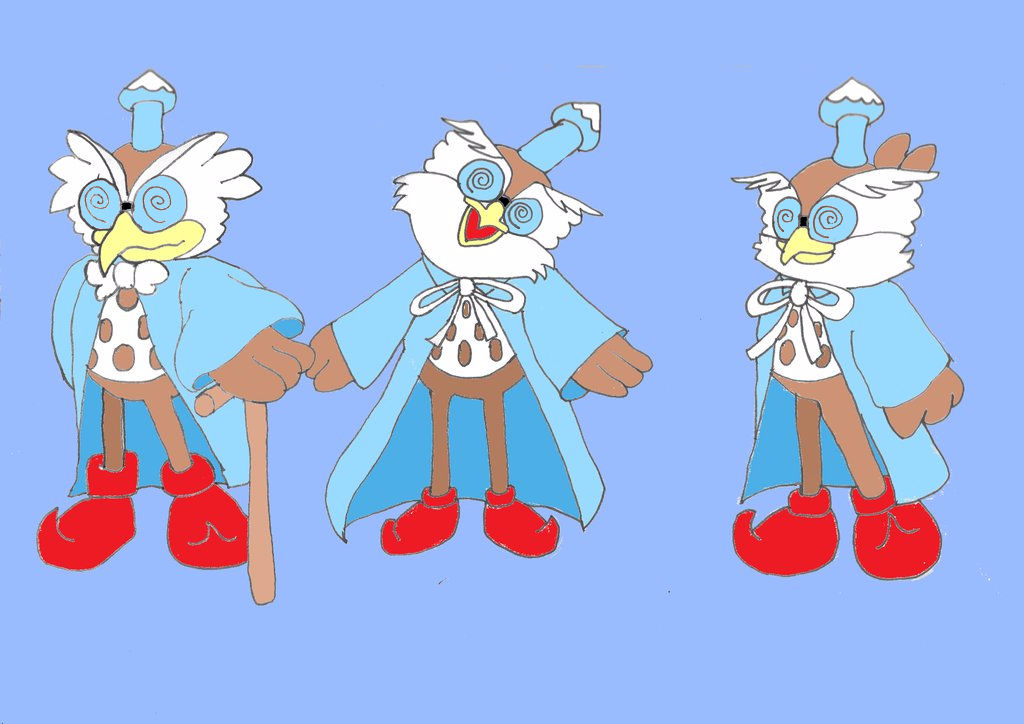 Sega Style Old Man Owl by Quetzaltoon005 on DeviantArt