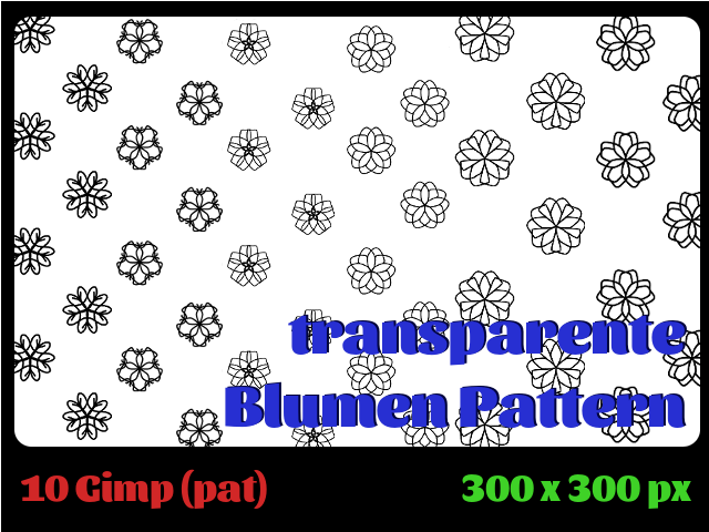 Gimp Blumen Pattern by thobar on DeviantArt