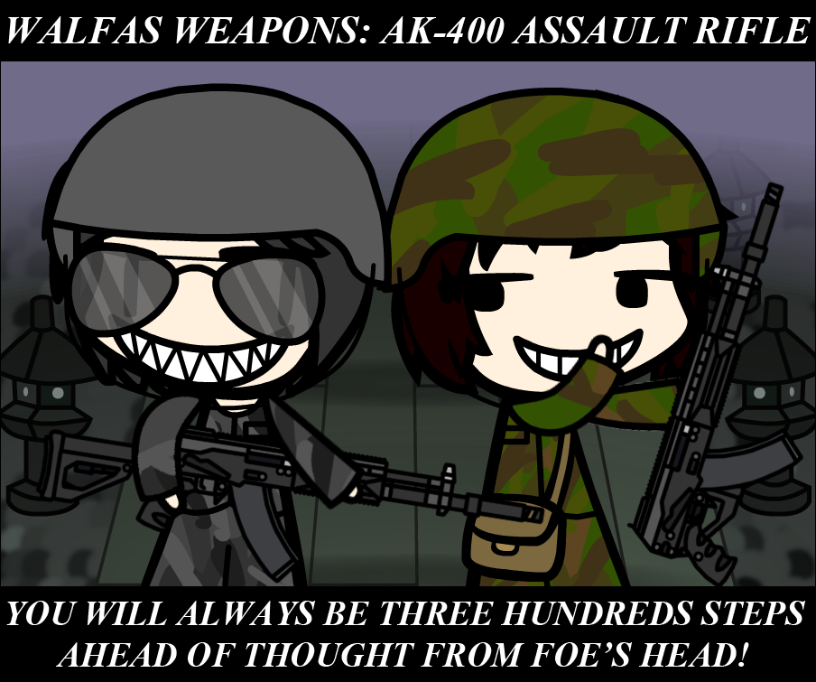 Walfas Weapons: AK-400 Assault Rifle by RED-IMPRISONER on DeviantArt