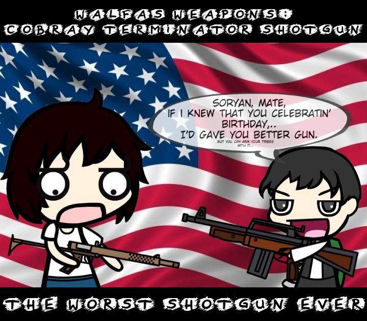 Walfas Weapons: Cobray Terminator Shotgun by RED-IMPRISONER on DeviantArt