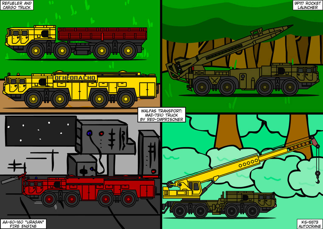 Walfas Transport: MAZ-7310 by RED-IMPRISONER on DeviantArt