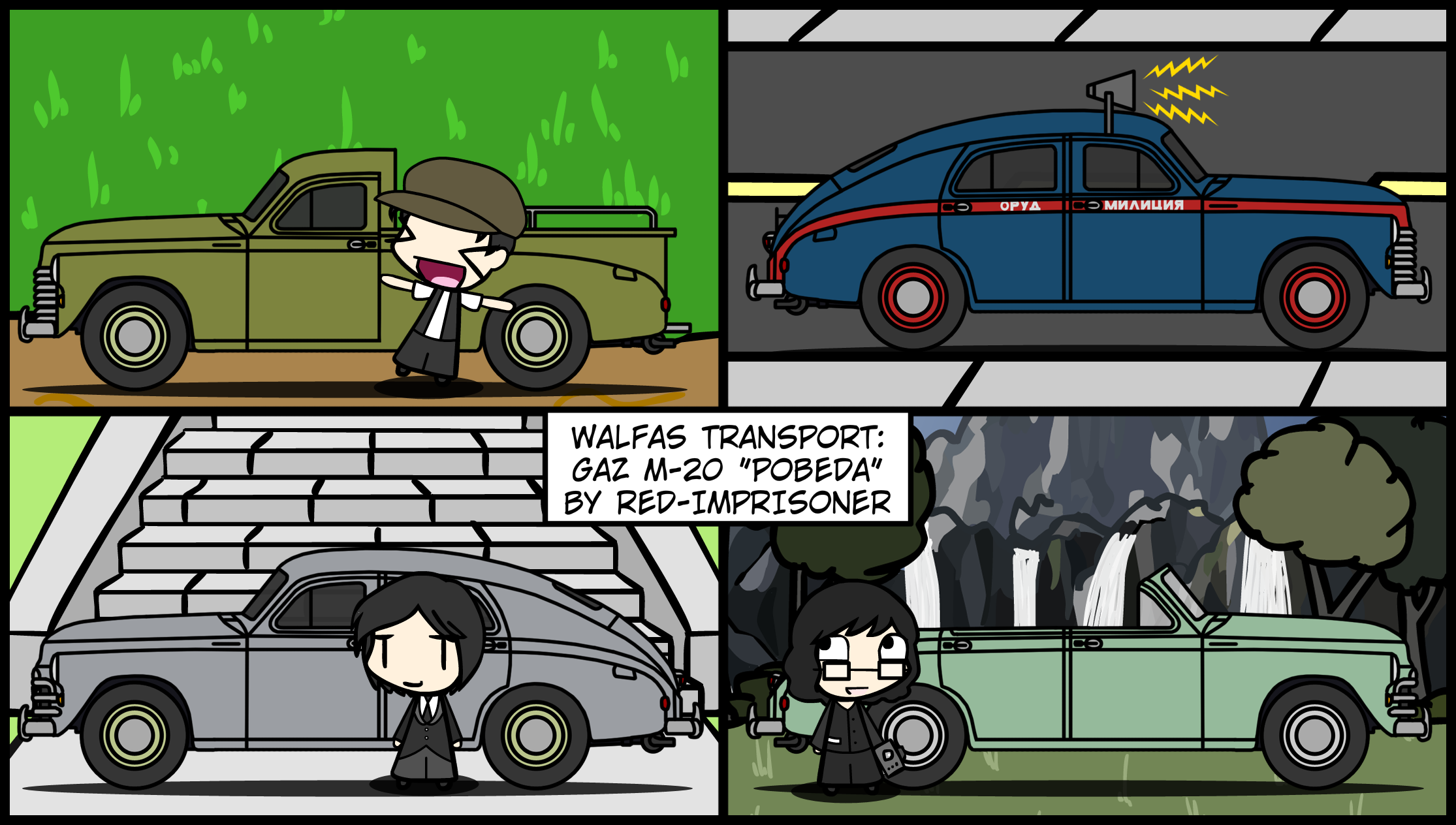 Walfas Transport: GAZ M-20 ''Pobeda'' by RED-IMPRISONER on DeviantArt