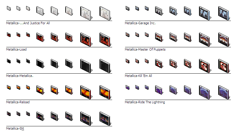 Metallica CD Icons XP by splat on DeviantArt