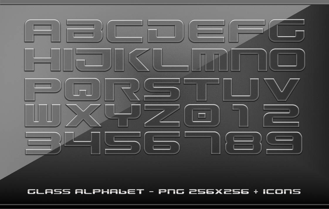 Glass Alphabet by coolerpvr on DeviantArt