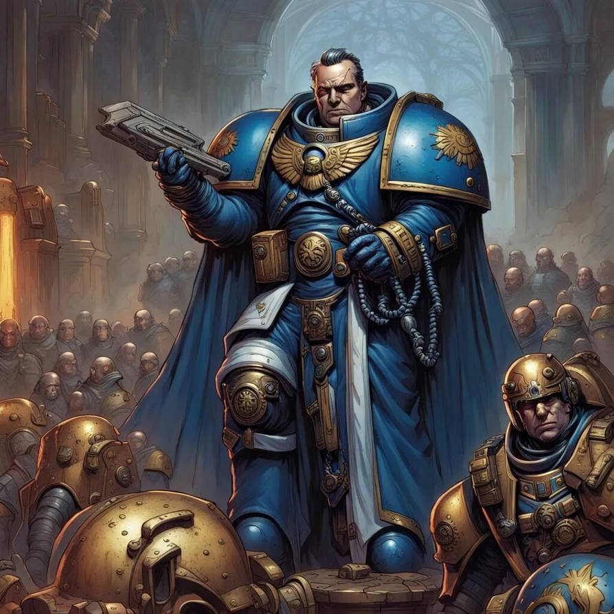 Warhammer 40K Ultramarines Chaplain by nothus1 on DeviantArt