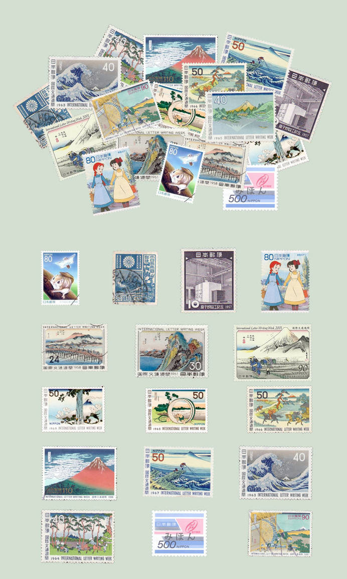 sushibird.com - Japanese stamps by sushibird on DeviantArt