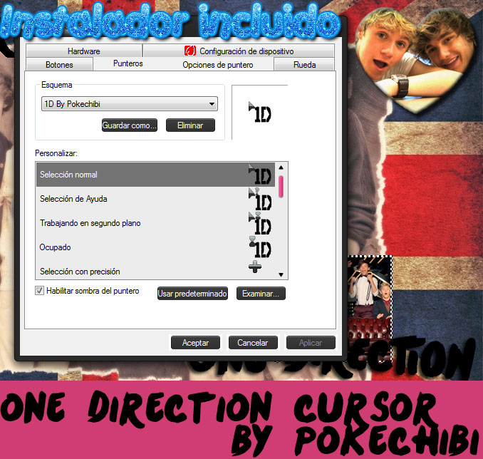 One Direction Cursor By pokechibi by Pokechibi on DeviantArt