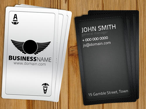 Playing Card Business Card Free Template by Hotpindesigns on DeviantArt
