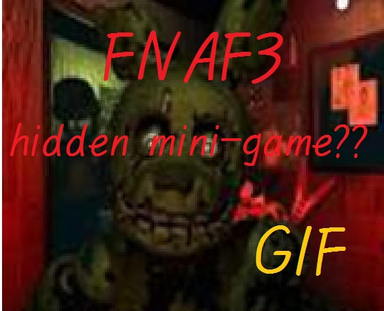 FNAF3 hidden mini game by protoss722 on DeviantArt