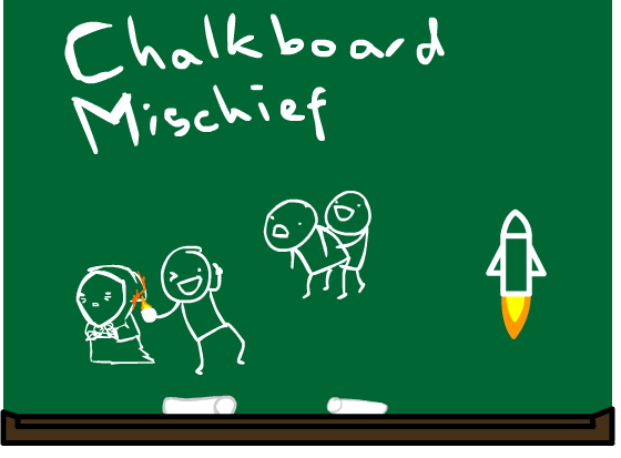 Chalkboard Mischief animated by WellThatWasOdd on DeviantArt