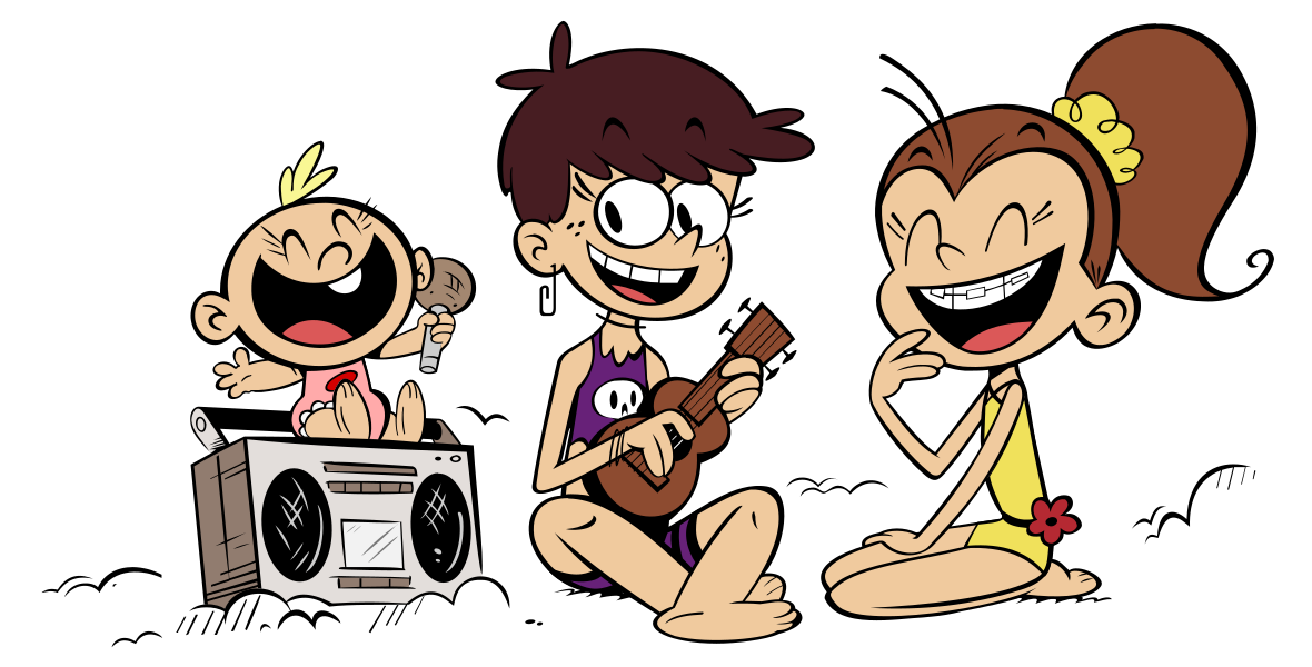 Loud Siblings on the beach art (Lily Luna Luan) by shadat on DeviantArt