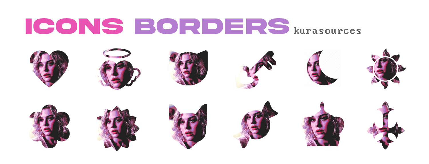 [ ICONS BORDERS 001 ] PACK by kirasources on DeviantArt