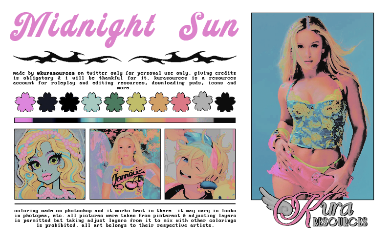 [ PSD 155 ] MIDNIGHT SUN by kirasources on DeviantArt