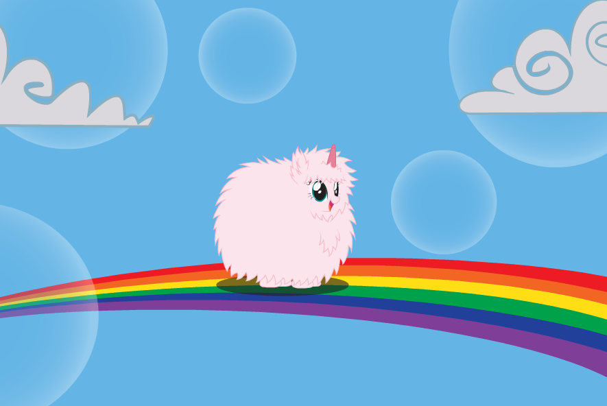 Fluffle Puff Dancing On Rainbows Gif
