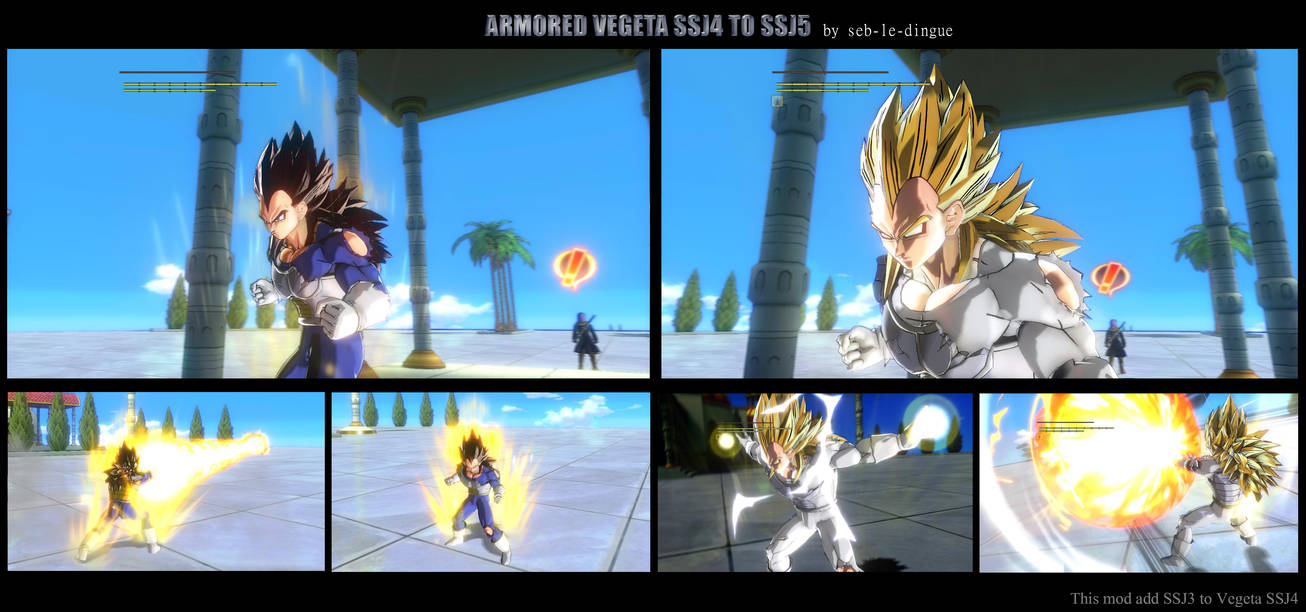 ARMORED VEGETA SSJ4 TO SSJ5 by seb-le-dingue by seb-le-dingue on DeviantArt