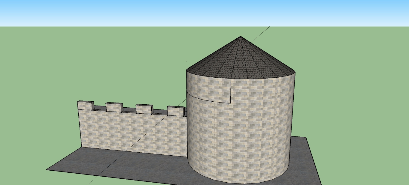 Basic Castle Wall segment by ABlueLukepop on DeviantArt