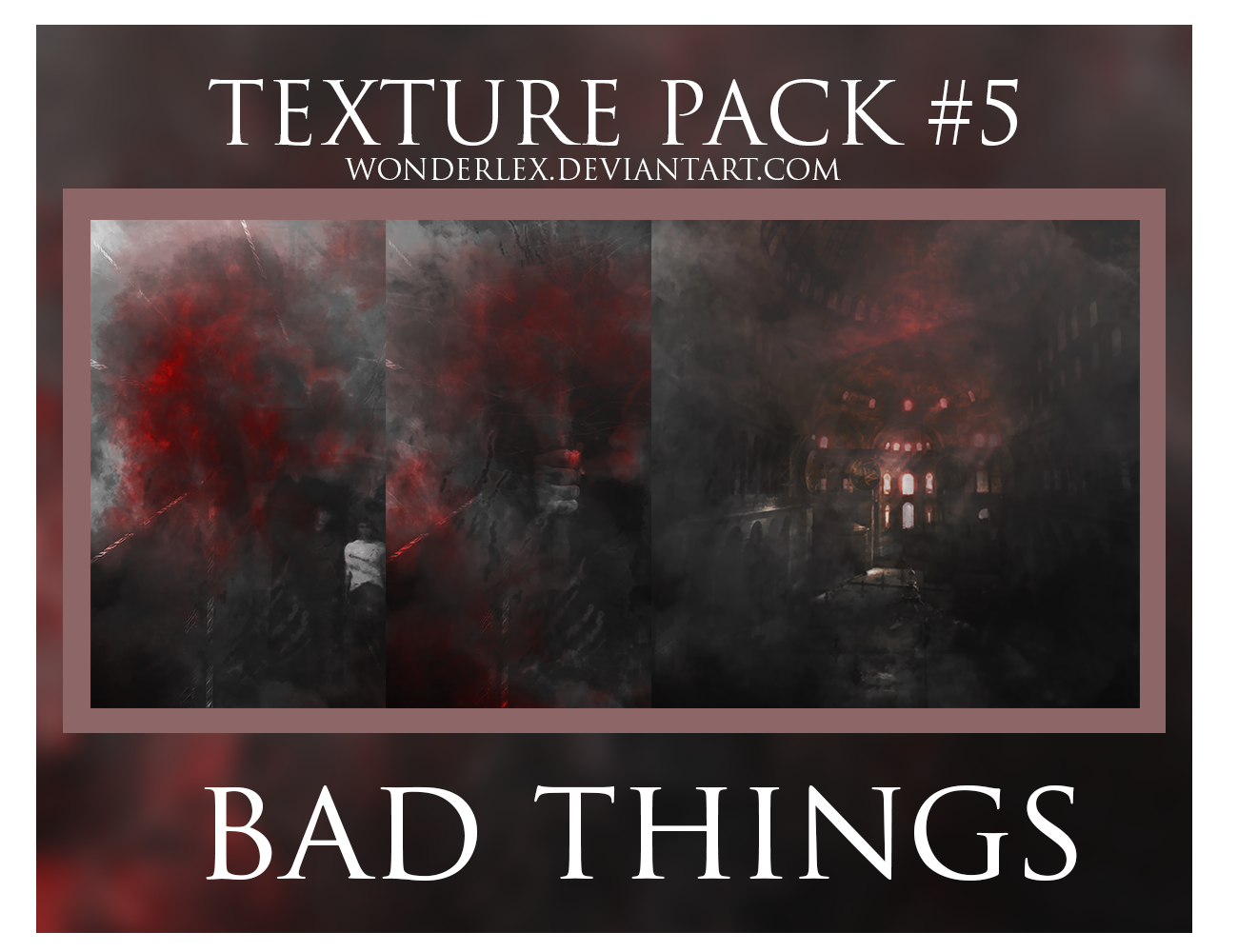 TEXTURE PACK #4 - Bad Things by wonderlex on DeviantArt