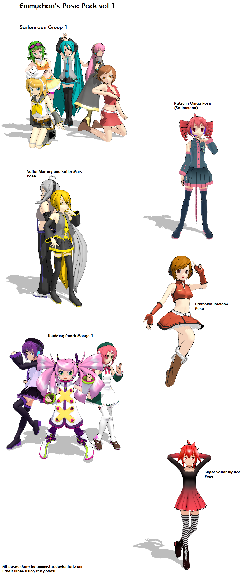 MMD - Emmychans Pose Pack 1 by emmystar on DeviantArt