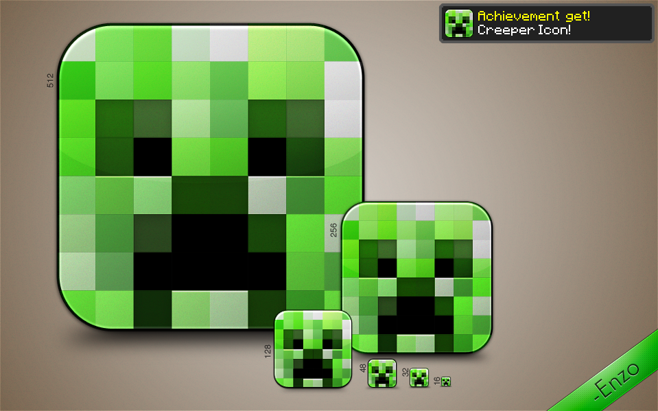 Creeper Icon by EnzoFX on DeviantArt
