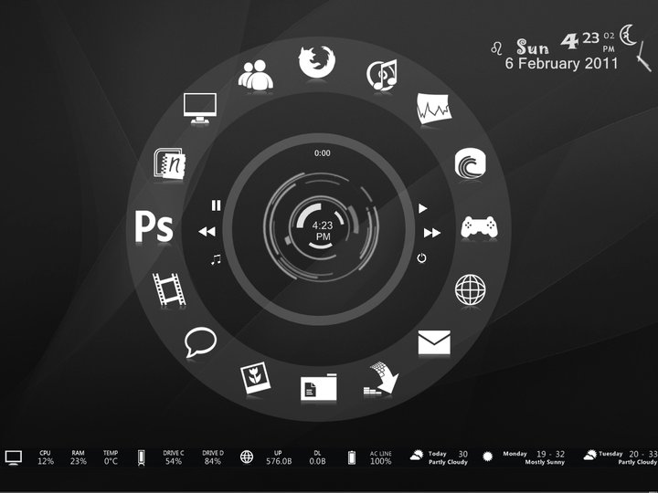 Mystical Dark for Rainmeter by hoatongoc on DeviantArt