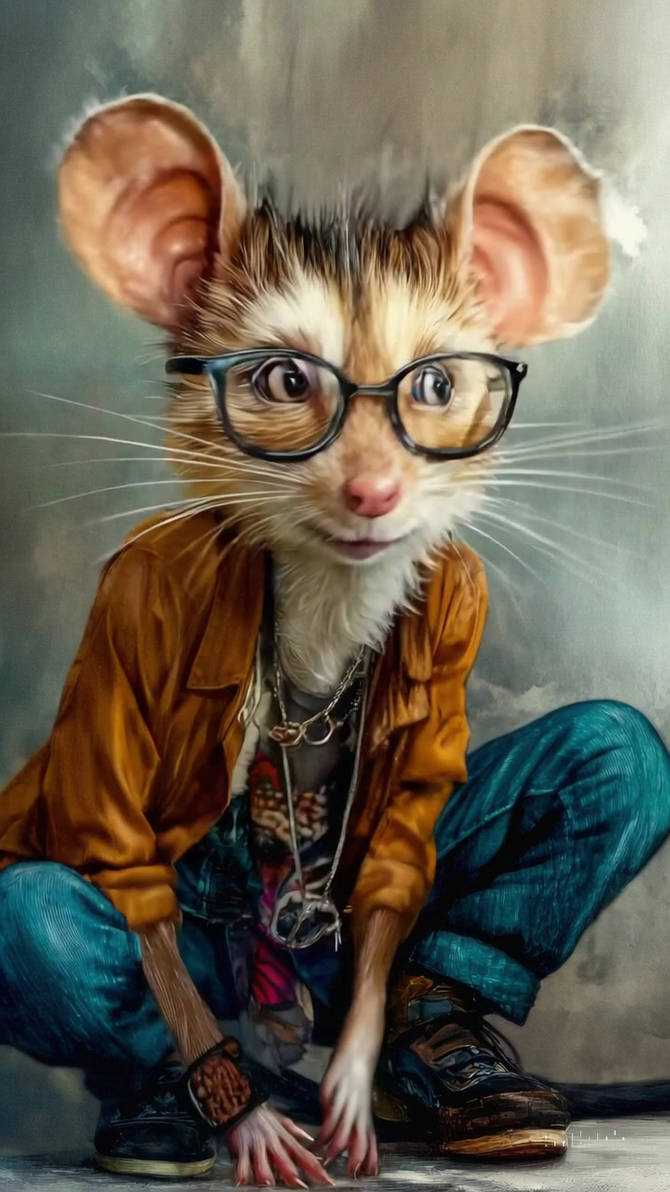 Streetwise Rodent The Hipster Mouse - AI video by titoesalvaro on ...
