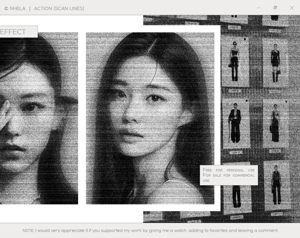 ACTION effect #8 || SCAN LINES by Nhela by Nhela on DeviantArt