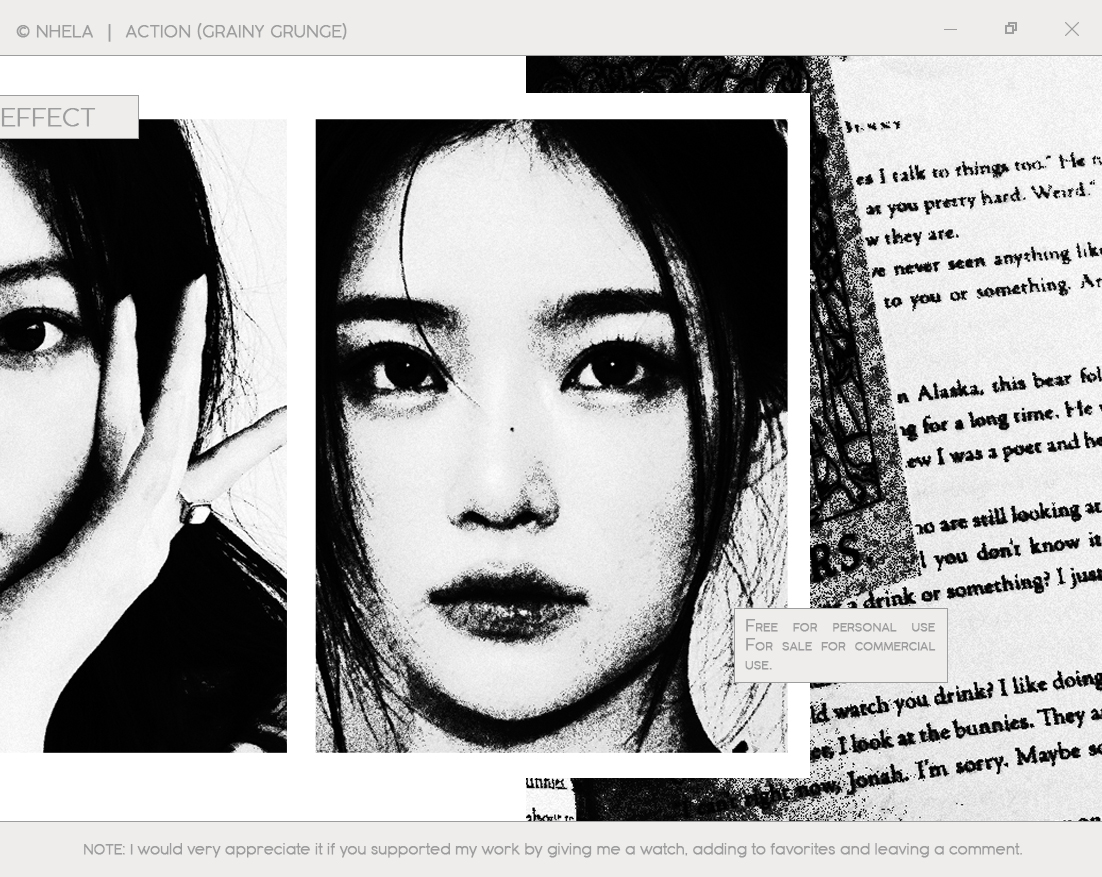 ACTION effect #13 || Grainy grunge by Nhela by Nhela on DeviantArt