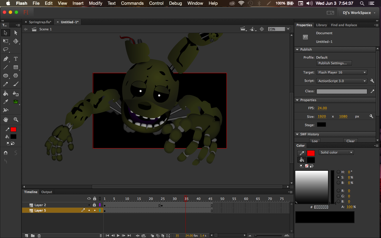 Springtrap Animation by JayaByte on DeviantArt