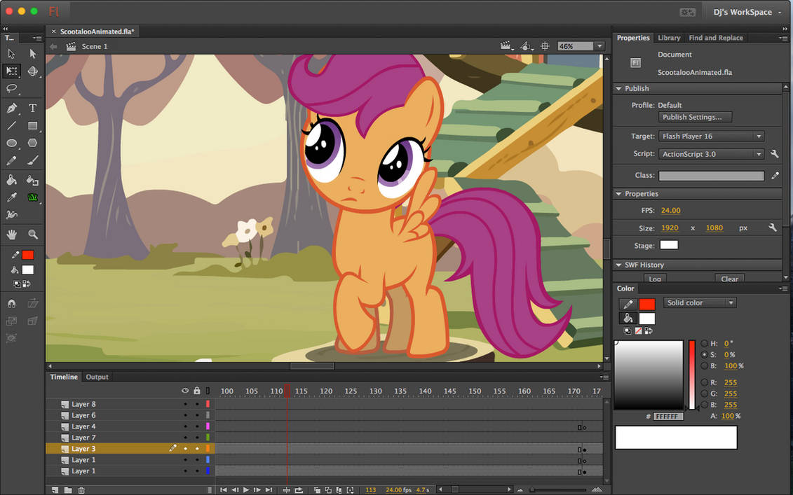 Scootaloo Animated by JayaByte on DeviantArt