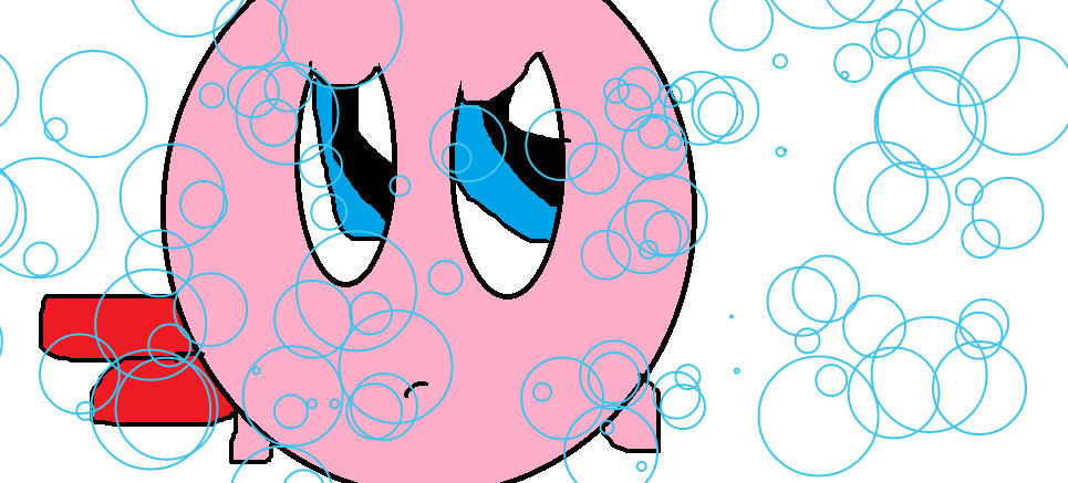 kirby and bubbles by blossomfan on DeviantArt