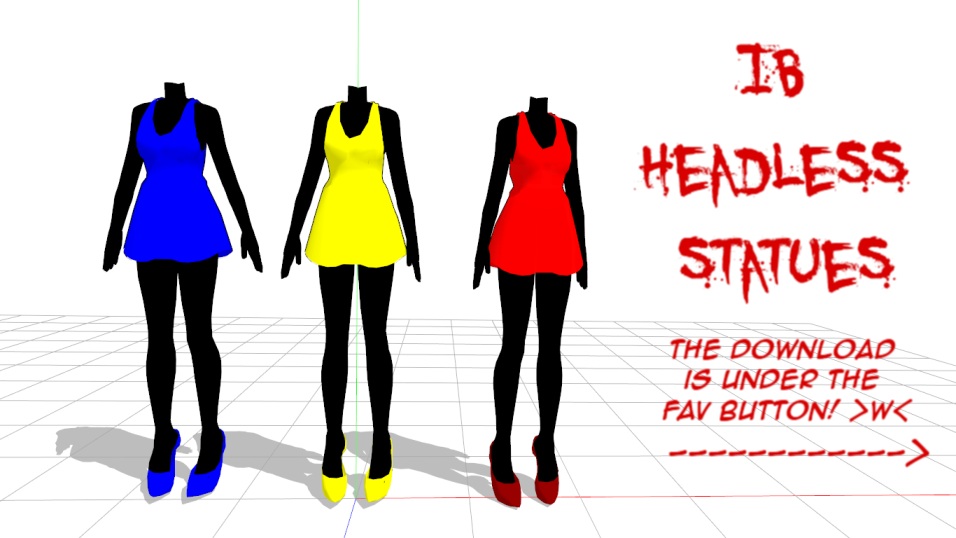 IB MMD: Headless statue DL by Noir74 on DeviantArt