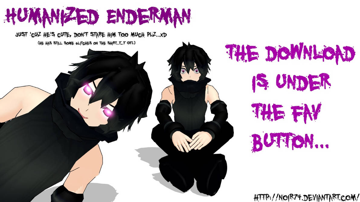 Minecraft Mmdhumanized Enderman Dl By Noir74 On Deviantart