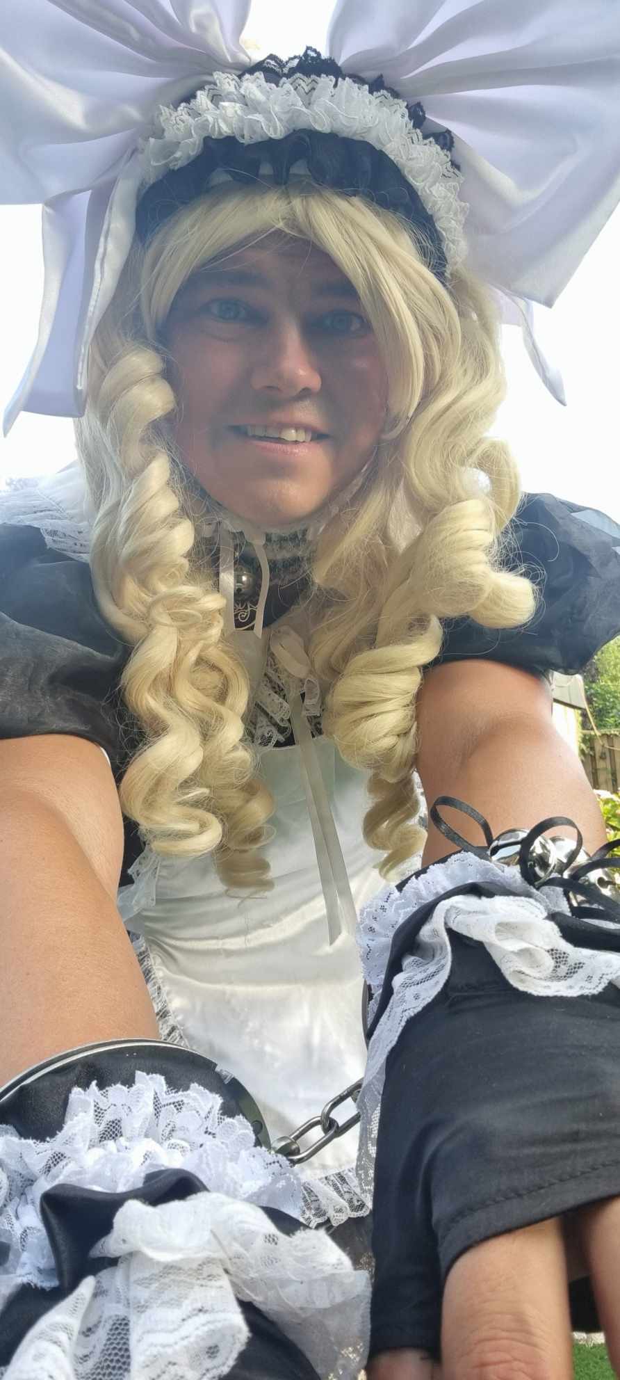 Sissy Maid Stephanie in the garden by StephanieBo27 on DeviantArt