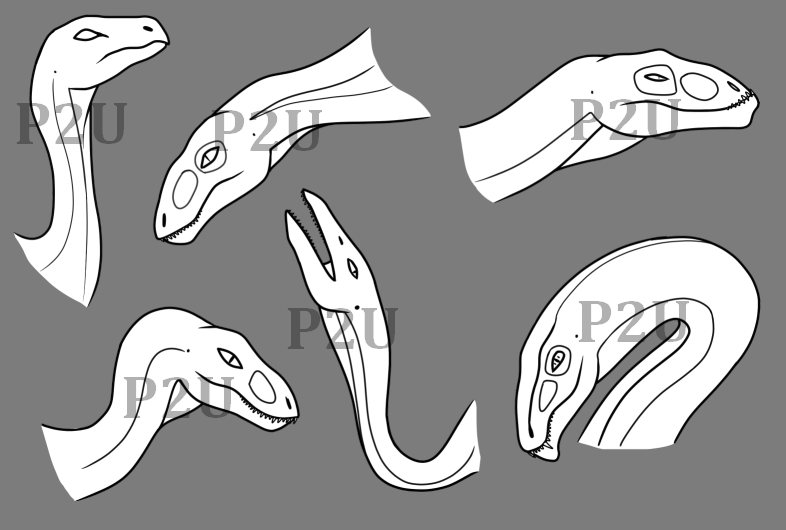 F2U - Dragon Headshots lineart by xentarrii on DeviantArt