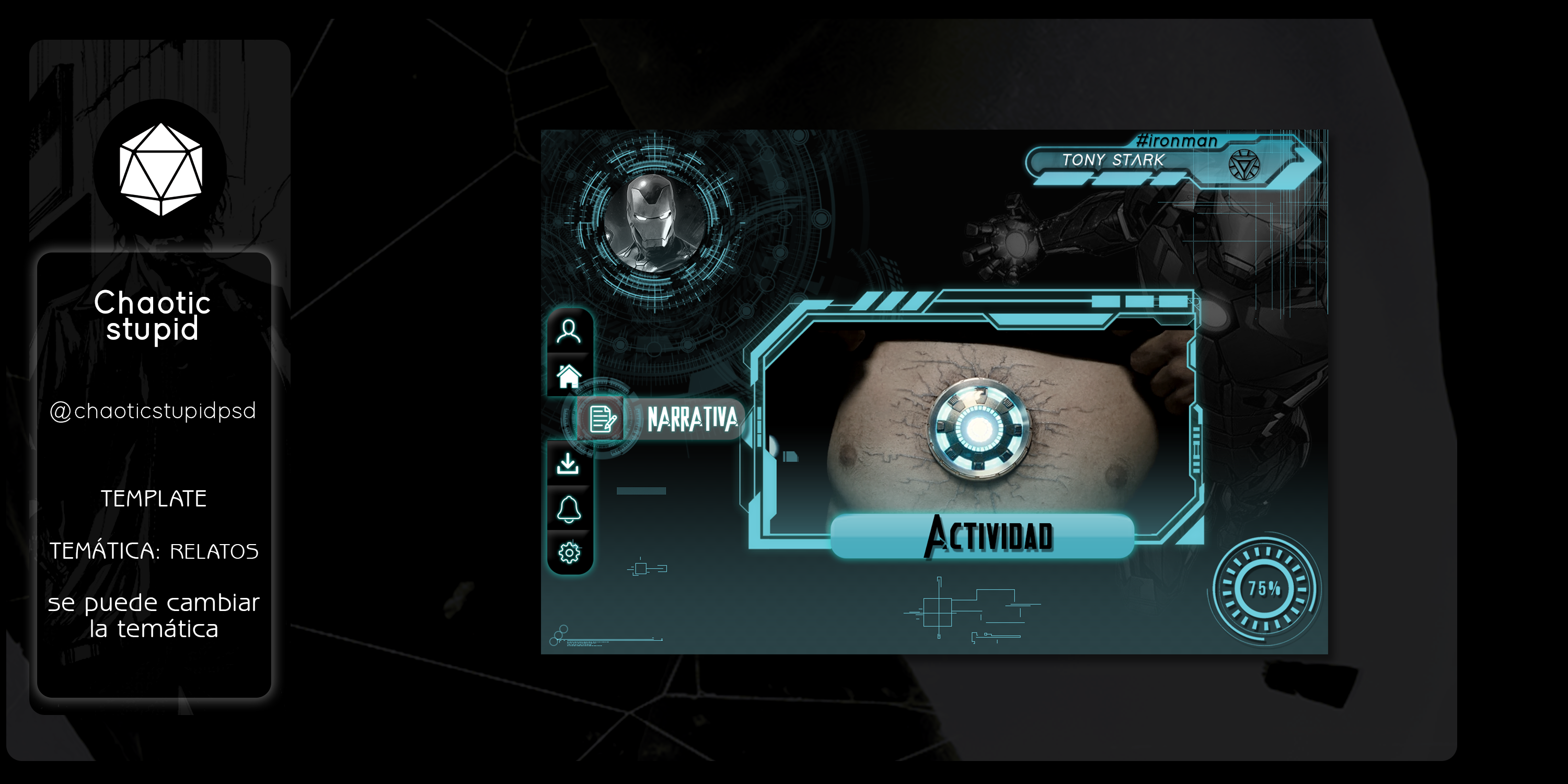 Stark template by 0ChaoticStupid0 on DeviantArt