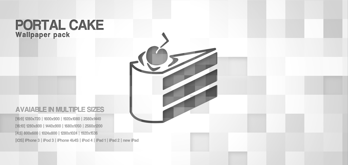 Portal Cake Wallpaper Pack by MikeMovies on DeviantArt