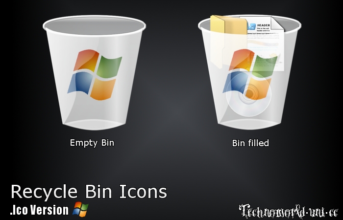 Recycle Bin Icons - .ico ver. by SiddharthMaheshwari on DeviantArt