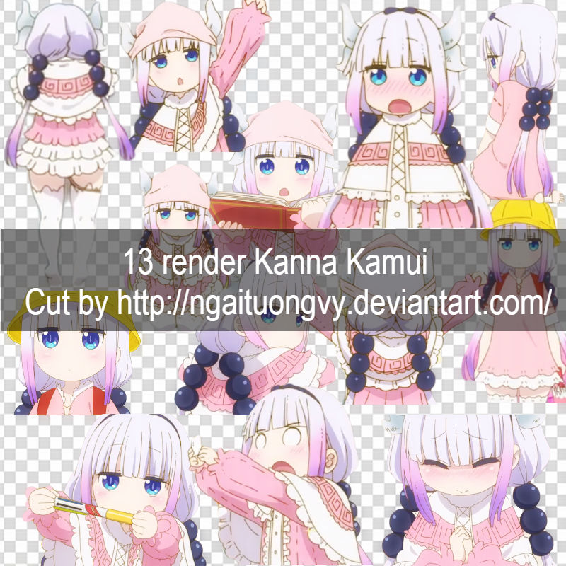 Pack render Kanna Kamui cut by ngaituongvy by ngaituongvy on DeviantArt