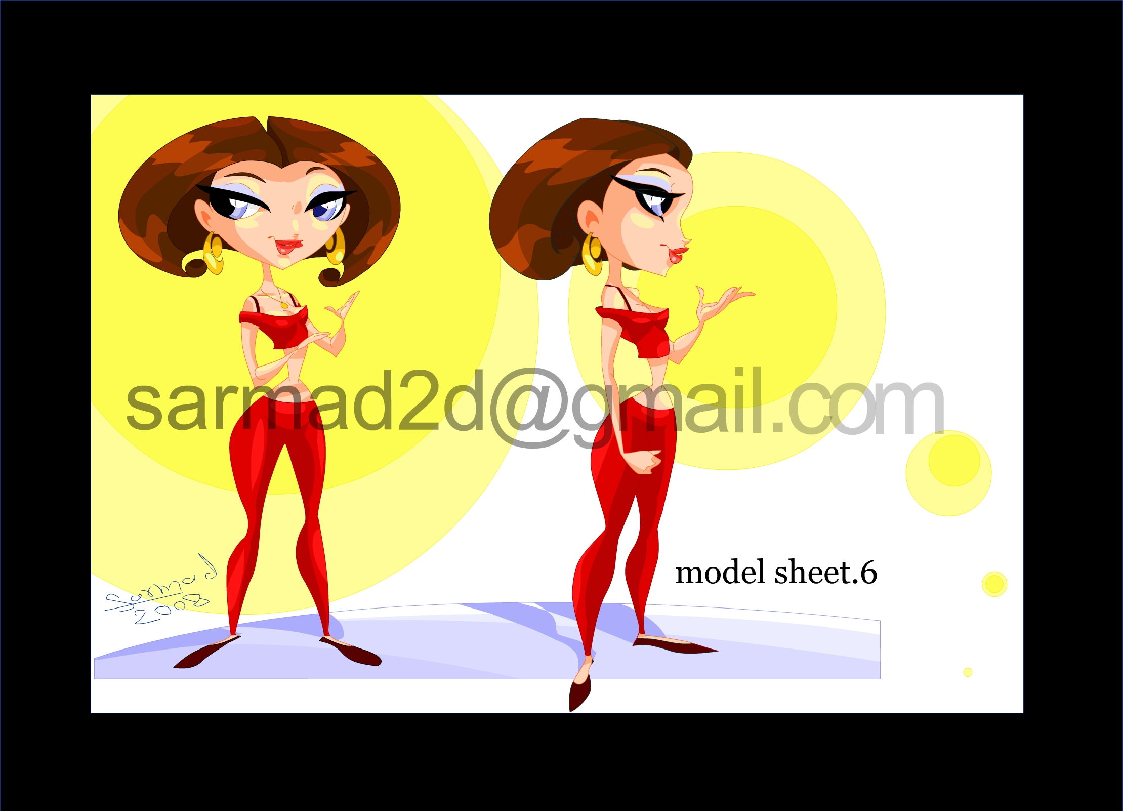 girl model sheet by sarmodyyy2d on DeviantArt