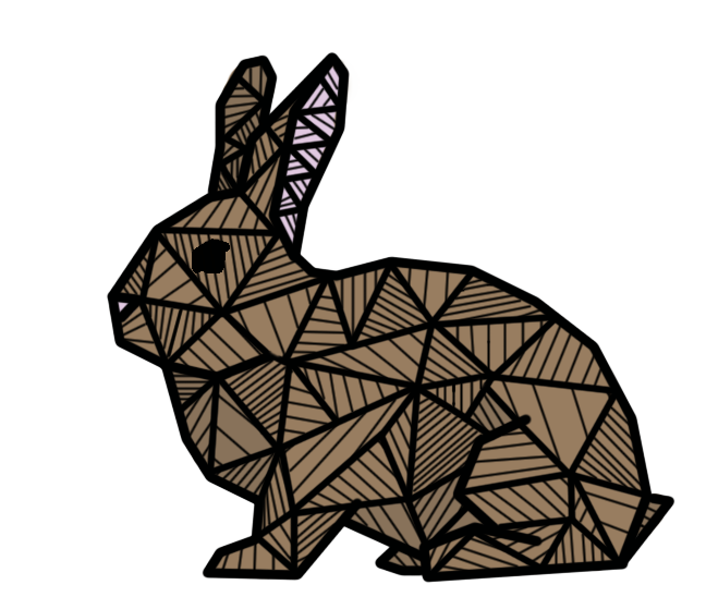 Geometric Bunny by Foxerst on DeviantArt